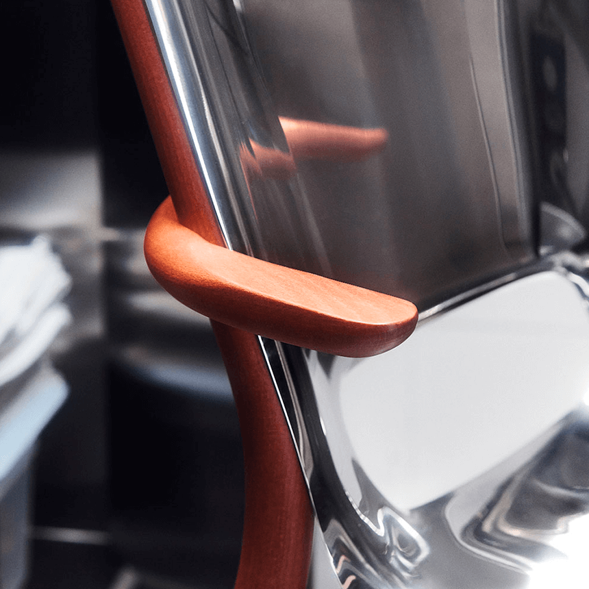 Poêle Collection - Monoshell chair with armrests | Alessi