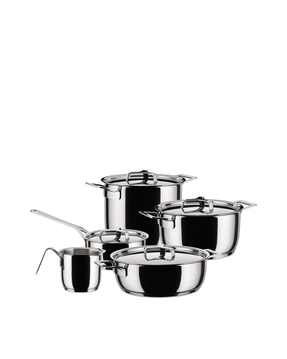 Pots&Pans Pots And Pans Set 9 Pieces By Jasper Morrison | Alessi