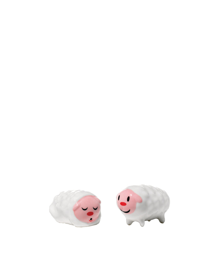 Tiny Little Sheep Set of 2 Christmas Figurines | Alessi