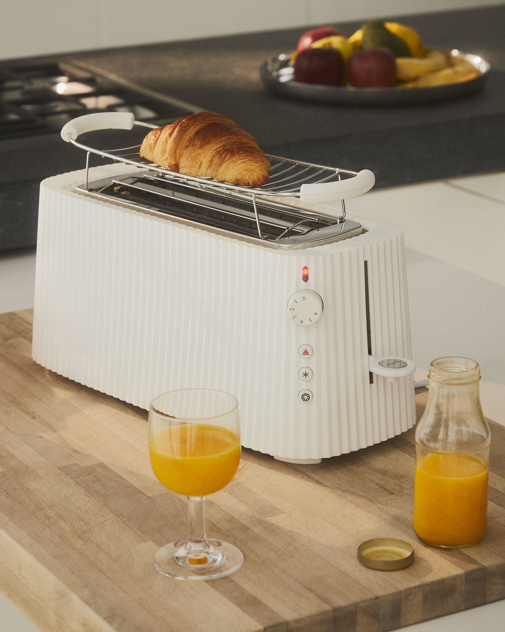 Plissé - Long double compartment toaster